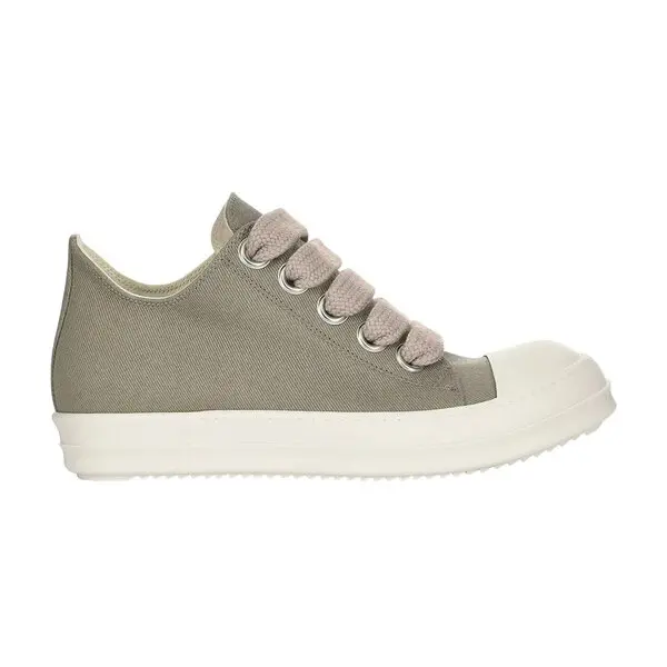 Rick Owens Jumbo Lace Low 'mineral Milk - Grey