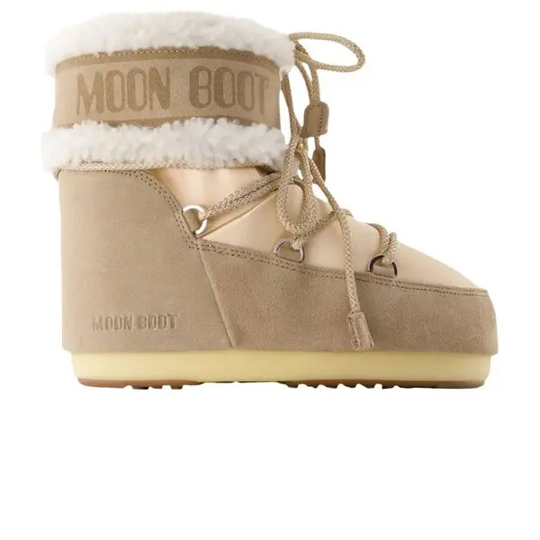 Moon Boot Wmns Icon Pearly Plus Boot Low 'pale Peach Sand - Tan