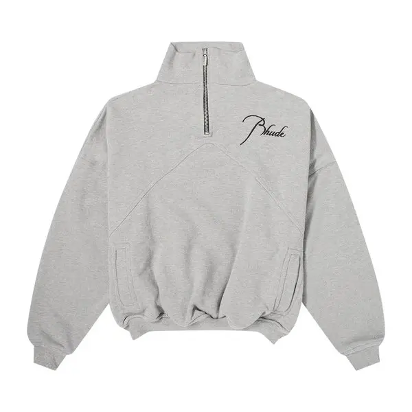 Rhude Quarter Zip 'heather - Grey