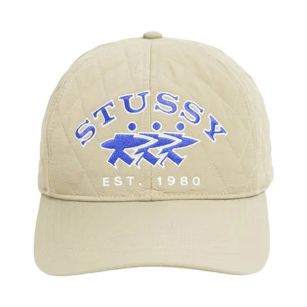 StÜssy Quilted Surfwalk Snapback Cap 'khaki - Tan