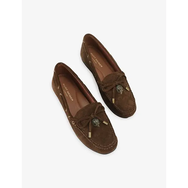 Kurt Geiger Eagle Suede Moccasin Loafers