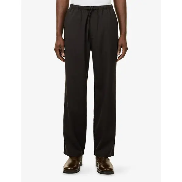 FRAME Easy Straight-leg Wool Trousers
