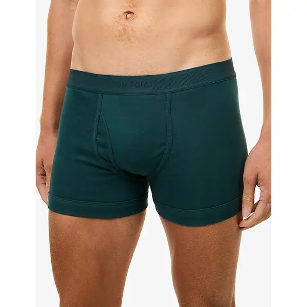 TOM FORD Tonal Logo-waistband Cotton-jersey Boxer Briefs