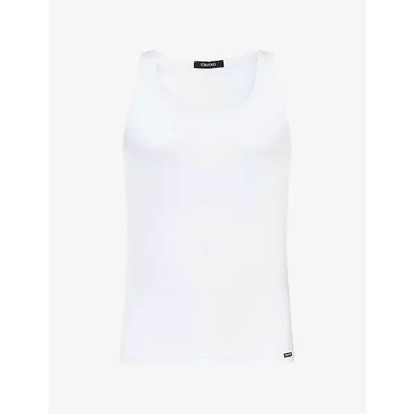 TOM FORD Crew-neck Modal And Cotton Tank Xxl - White