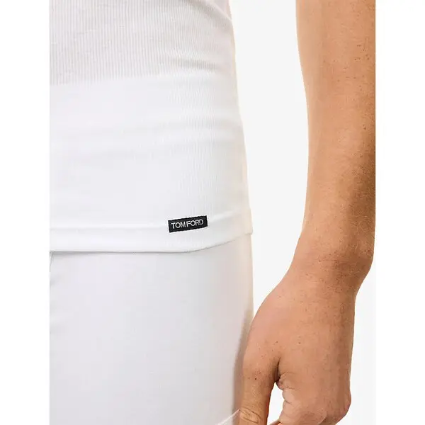 TOM FORD Crew-neck Modal And Cotton Tank Xxl