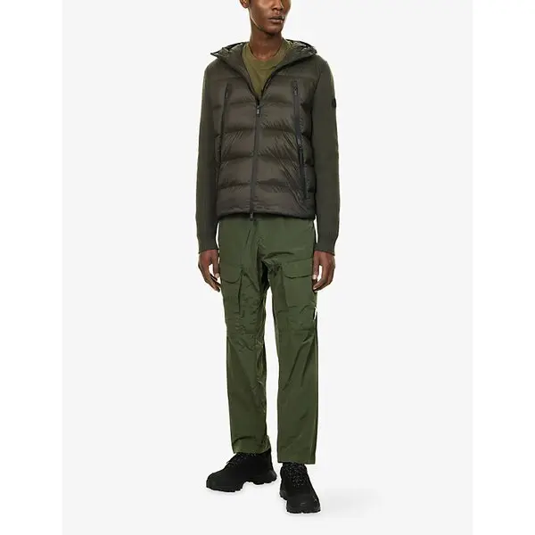 Moncler Padded Bodice Hooded Jacket