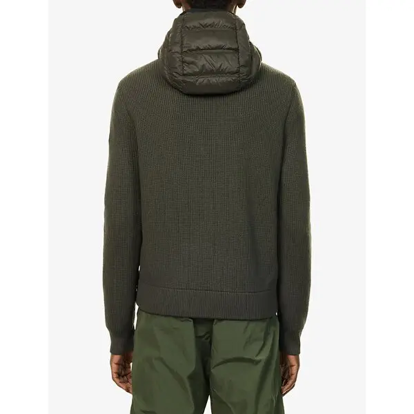 Moncler Padded Bodice Hooded Jacket