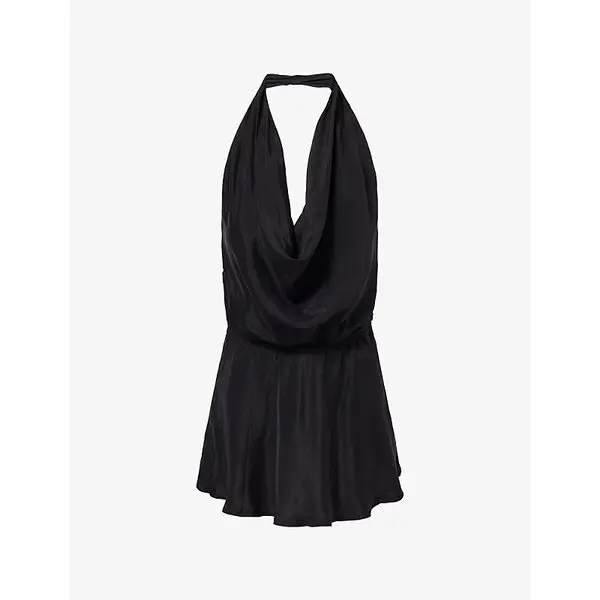 Dissh Adele Cowl Neck Halterneck Top
