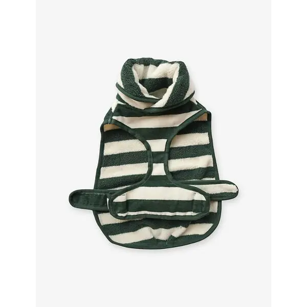 BY TEDDY X Lil Luv Dog Small Striped Drying Robe