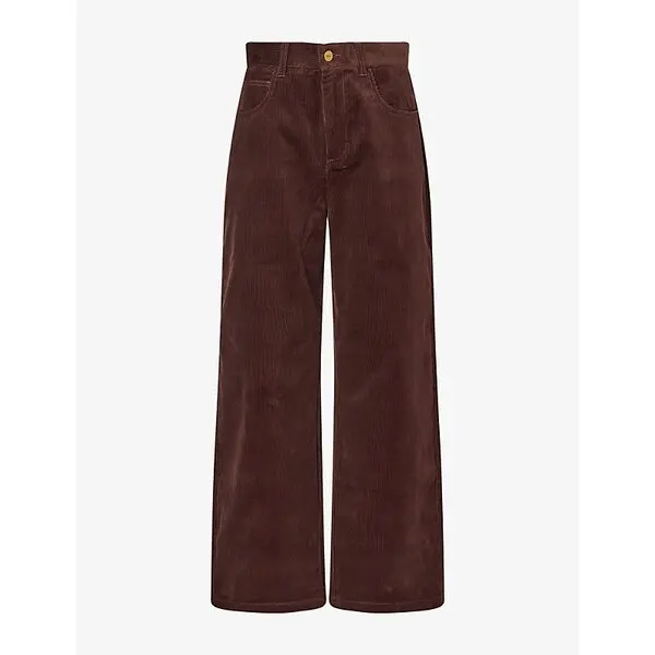 Paige Arellia Ankle Corduroy Cotton Trousers - Marula Brown