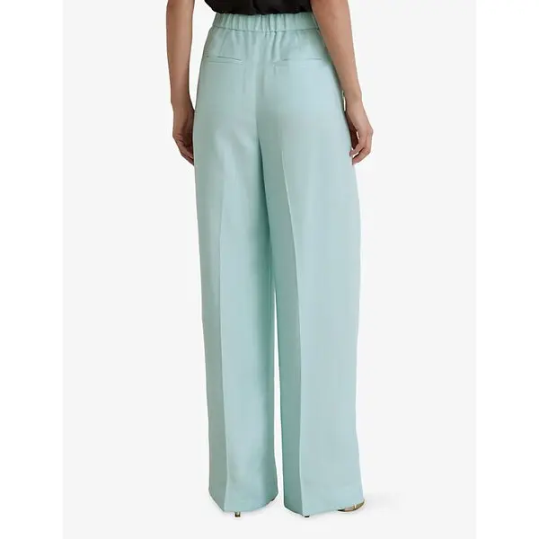 REISS Esther Drawstring Wide-leg Woven Trousers
