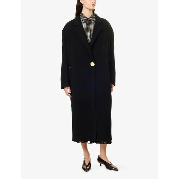 DARKPARK Magda Sartorial Longline Cashmere And Wool Coat