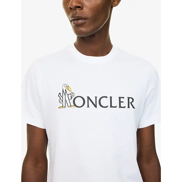 Moncler Logo-print Crewneck Cotton T-shirt