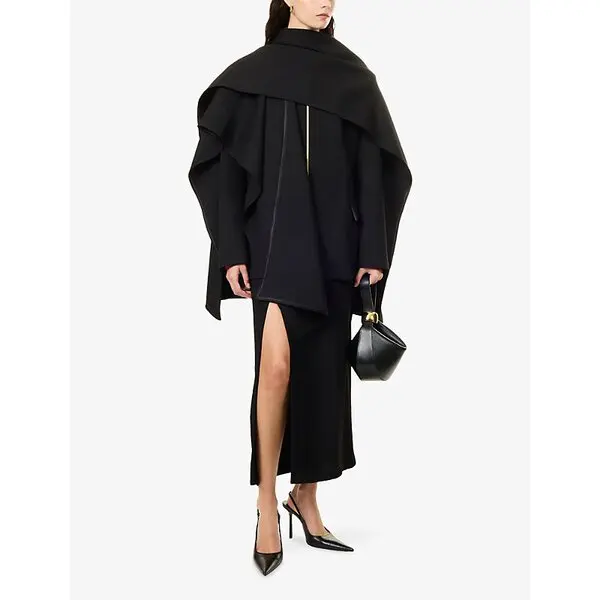 DARKPARK Robin Detachable Cape Wool Blazer Jacket