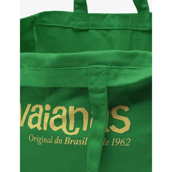 Havaianas Branded Cotton-blend Beach Bag Xl