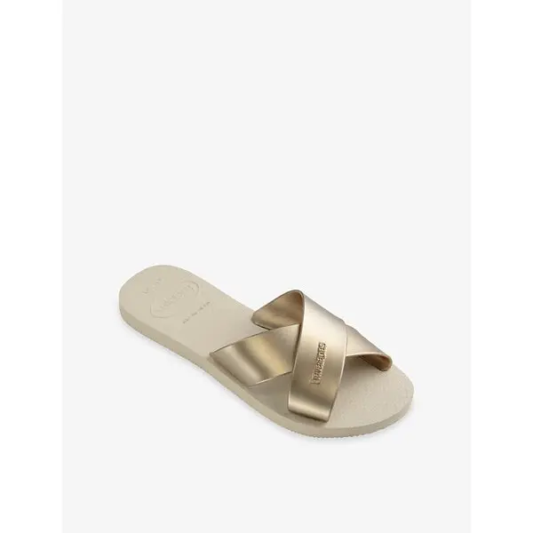 Havaianas Aqua Cross-strap Rubber Flip Flops