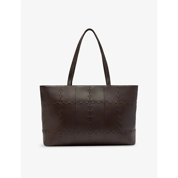 Whistles Whipstitch Leather Tote Bag