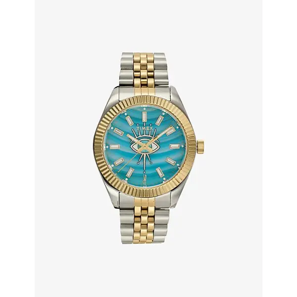 TIMEX X Jacquie Aiche Eclipse Stainless-steel Quartz Watch 36mm - Gold Tone