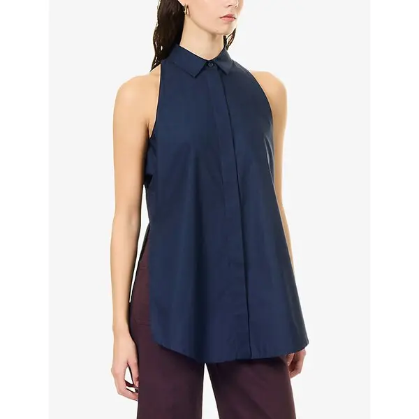 DARKPARK Vanessa Button Sleeveless Cotton Shirt