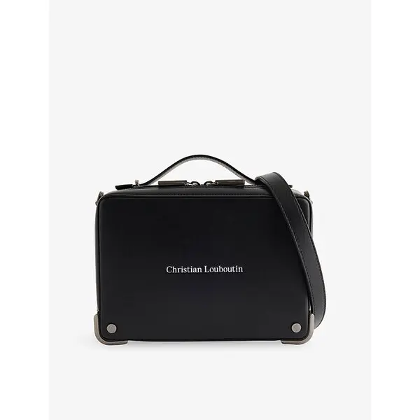 CHRISTIAN LOUBOUTIN Tactical Small Leather Cross-body Bag - Black
