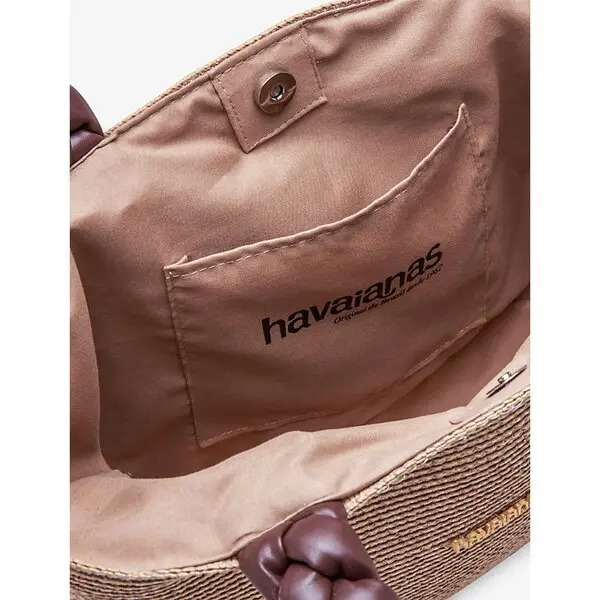 Havaianas Boho Branded Straw Beach Bag