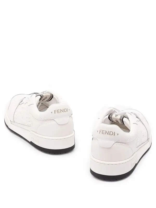 Fendi Match Leather Sneakers
