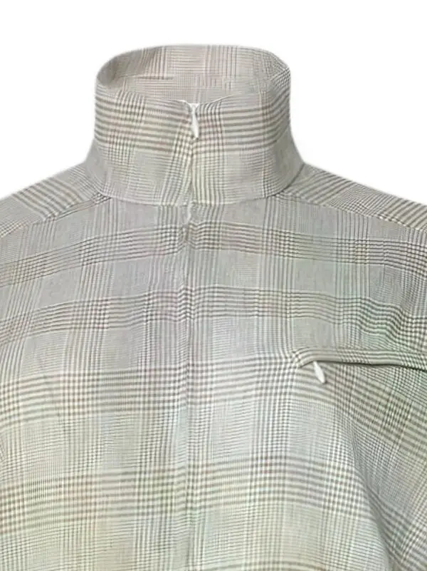 Christopher Esber Batiste Embroidered Prince Of Wales Check Jumpsuit - Neutrals
