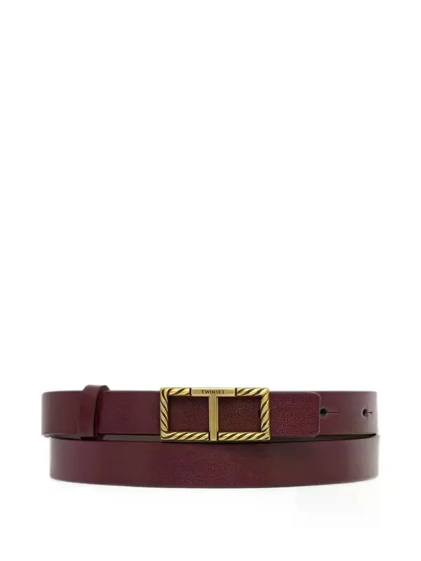 TWINSET Reversible Belt With Logoed Buckle - Red