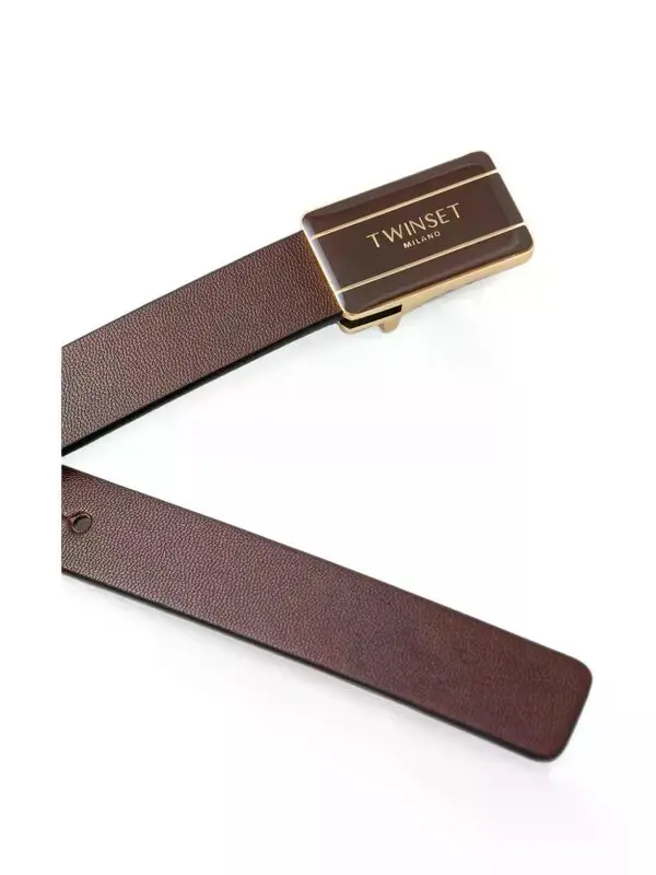TWINSET Logo-plaque Faux-leather Belt
