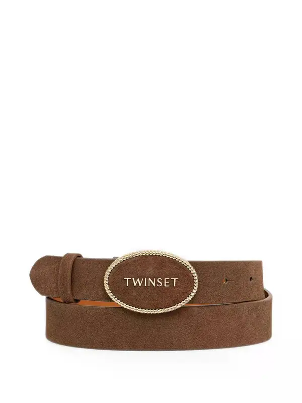 TWINSET Logo-plaque Suede Belt