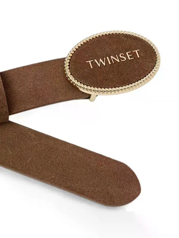 TWINSET Logo-plaque Suede Belt
