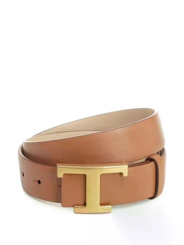 TOD'S T Timeless Leather Belt - Brown