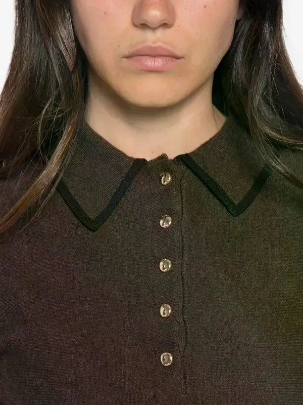 Maje Button-up Collared Mini Dress