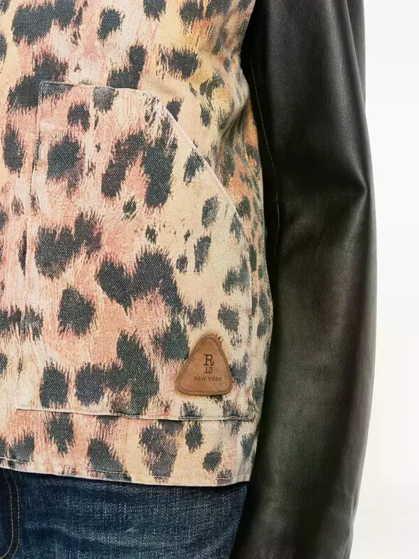 R13 Leopard-print Sleeveless Jacket