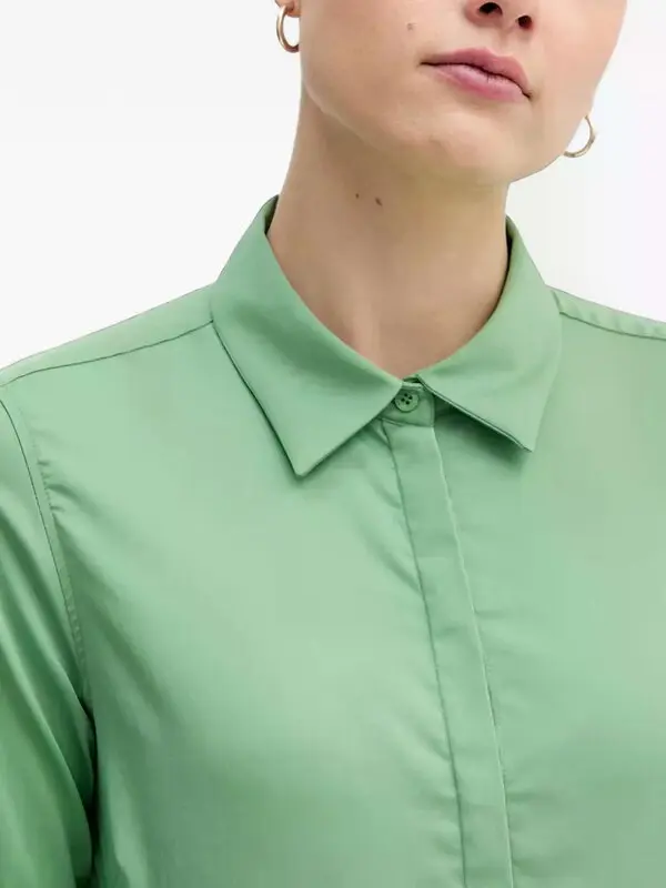 MOS MOSH Mattie Ruffled Cuff Shirt - Green