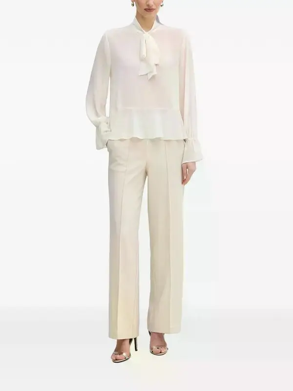 OUI Ruffled Tie Blouse