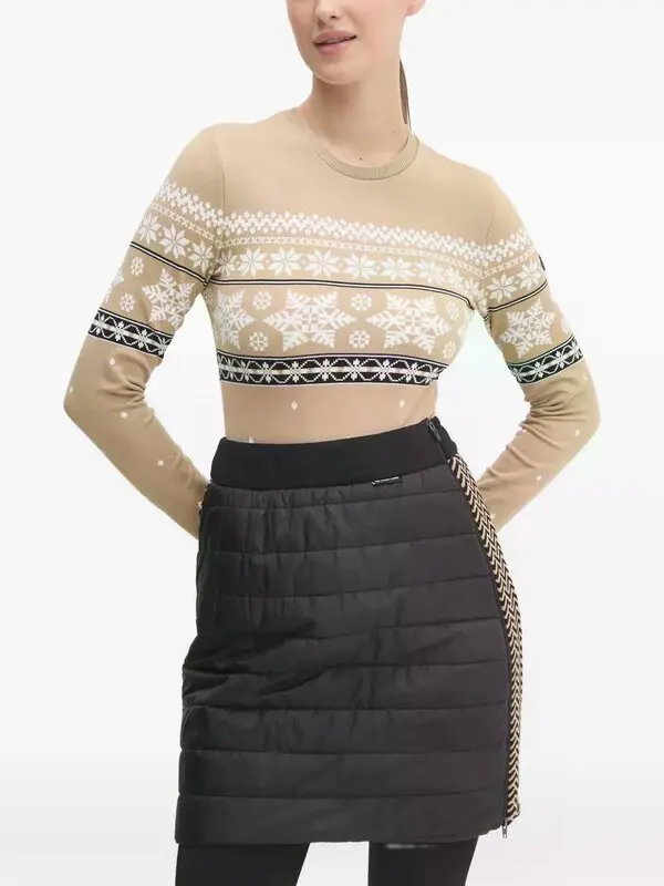 NEWLAND Snowflake-pattern Bodysuit - Neutrals