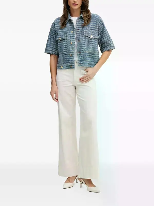 OUI Wide Leg Front Pocket Jeans