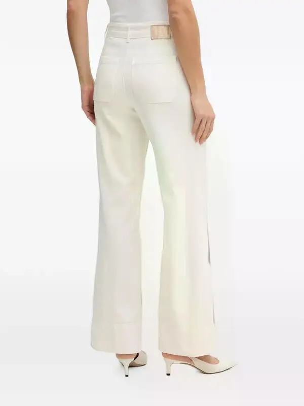 OUI Wide Leg Front Pocket Jeans
