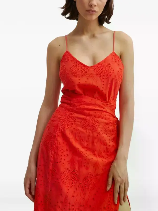 NEVER FULLY DRESSED V-neck Embroidered Top