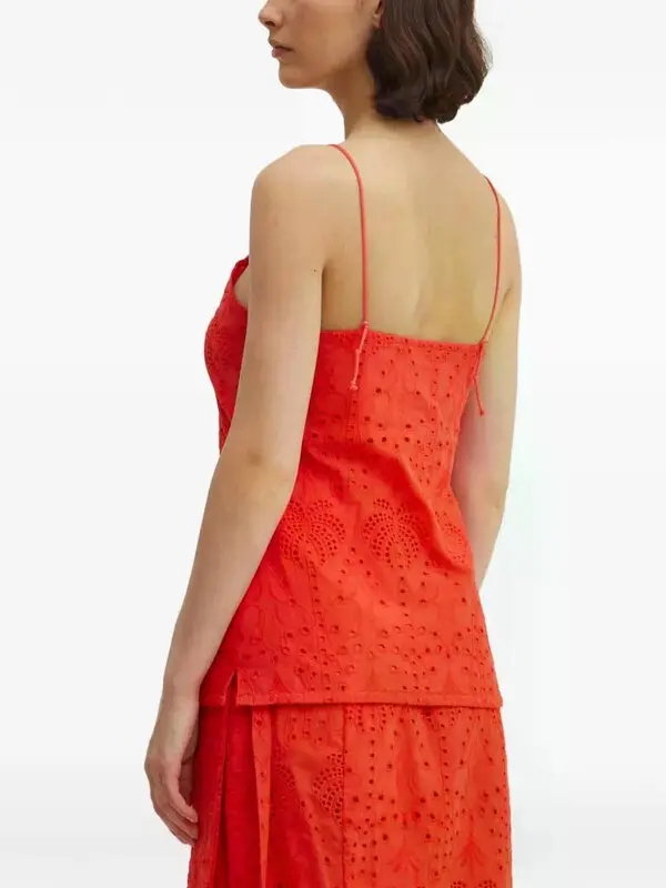 NEVER FULLY DRESSED V-neck Embroidered Top