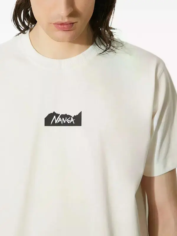 NANGA Eco Hybrid Mt Logo-print T-shirt