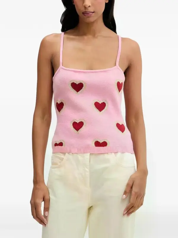 NEVER FULLY DRESSED Heart-motif String Top