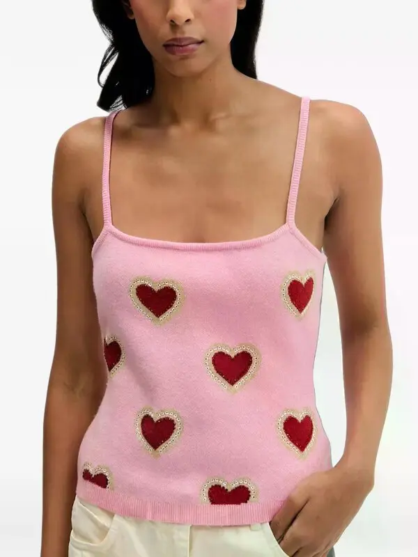 NEVER FULLY DRESSED Heart-motif String Top