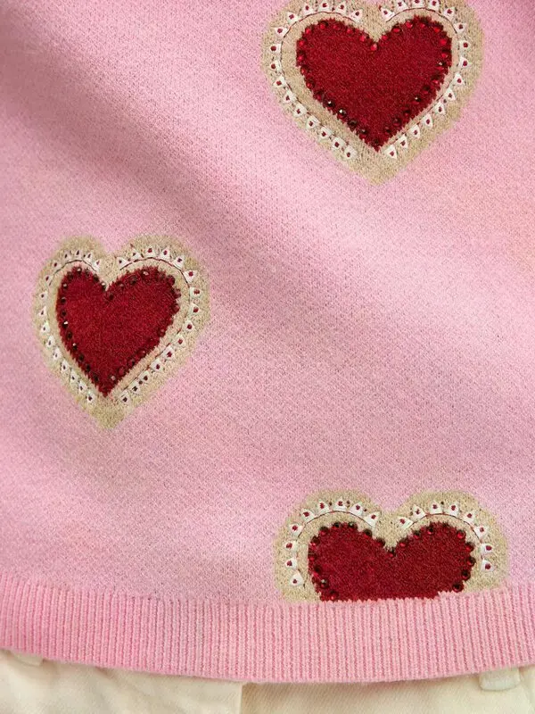 NEVER FULLY DRESSED Heart-motif String Top