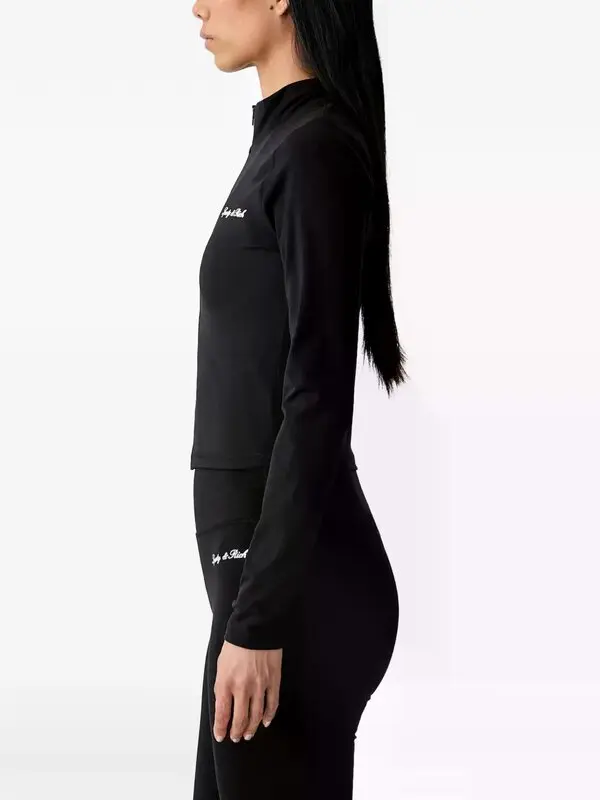 SPORTY & RICH Logo-print Zip-up Sweatshirt