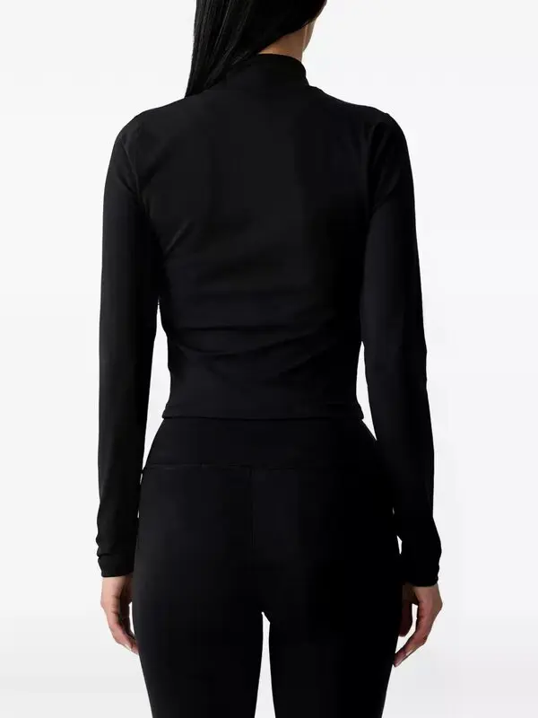 SPORTY & RICH Logo-print Zip-up Sweatshirt