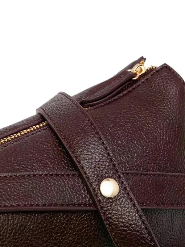 TWINSET Grained Faux-leather Shoulder Bag