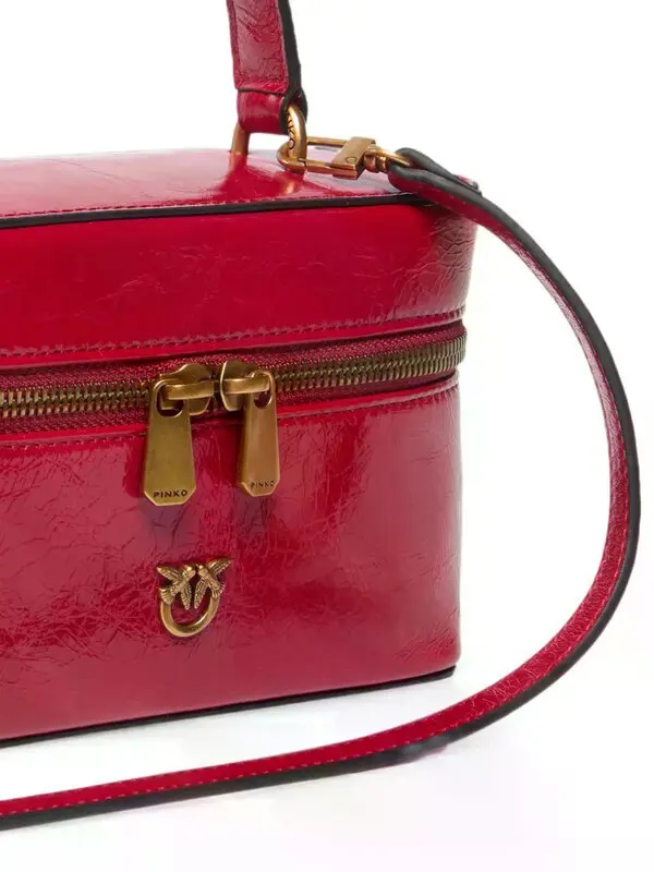 Pinko Love Birds Leather Tote Bag