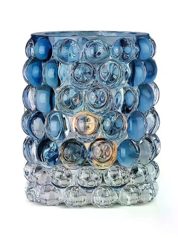 SKOGSBERG&SMART Hurricane Boule Hand-blown Vase - Blue